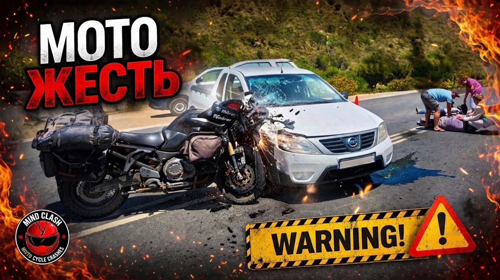Мото жесть. Подборка фэйлов и ДТП
