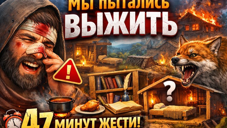 🦊МЫ ПЫТАЛИСЬ ВЫЖИТЬ… но ЛИСА СЛОМАЛА ЕМУ НОС & Прохождение Going Medieval #1