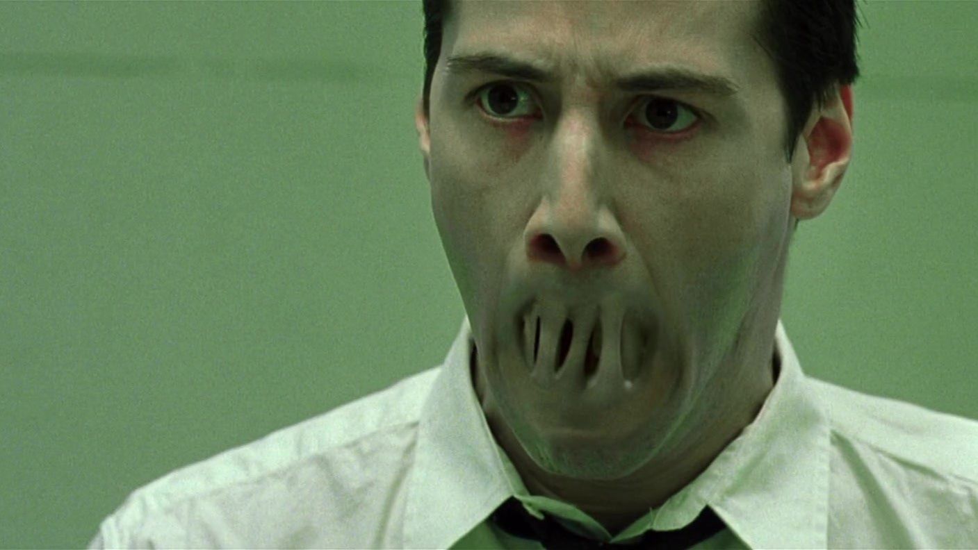 Какой Вам толк от телефона, если Вы немы, мистер Андерсон? отрывок из фильма Матрица 1999