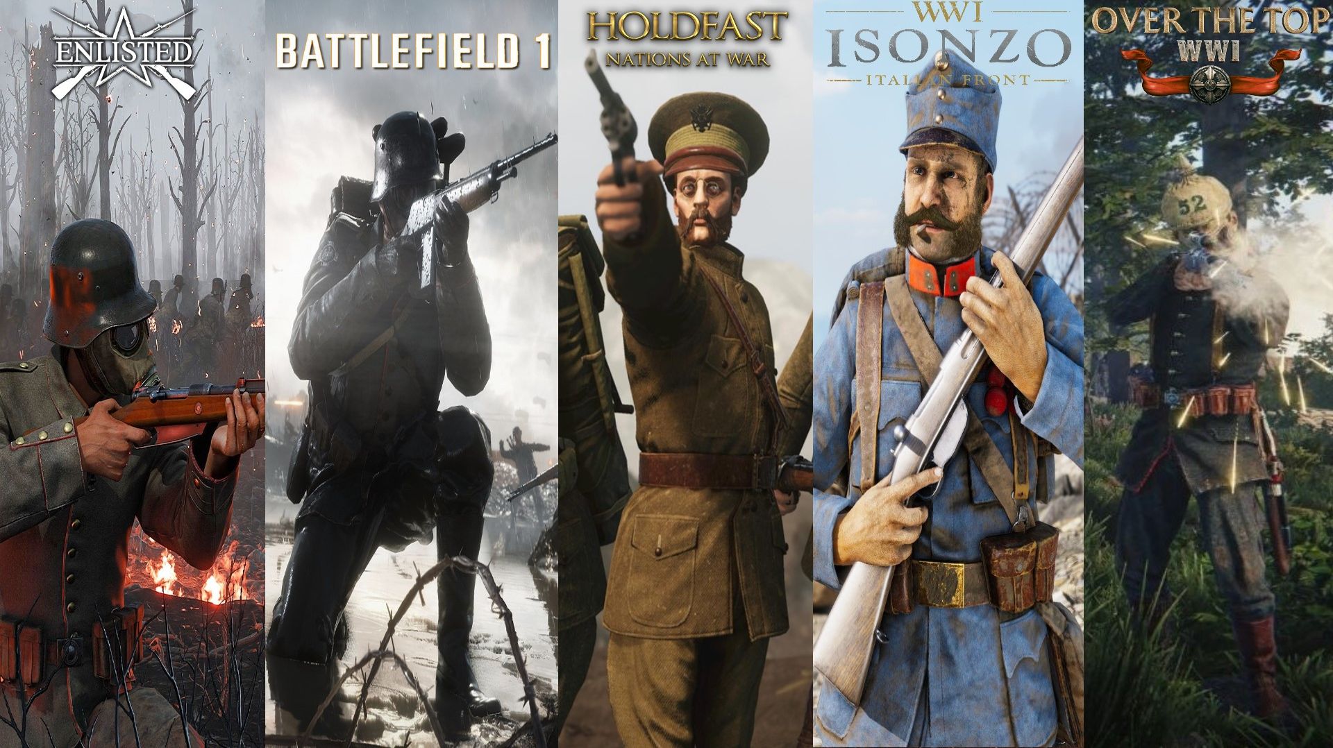 Мультистрим - Первая мировая война в 5-и разных играх!