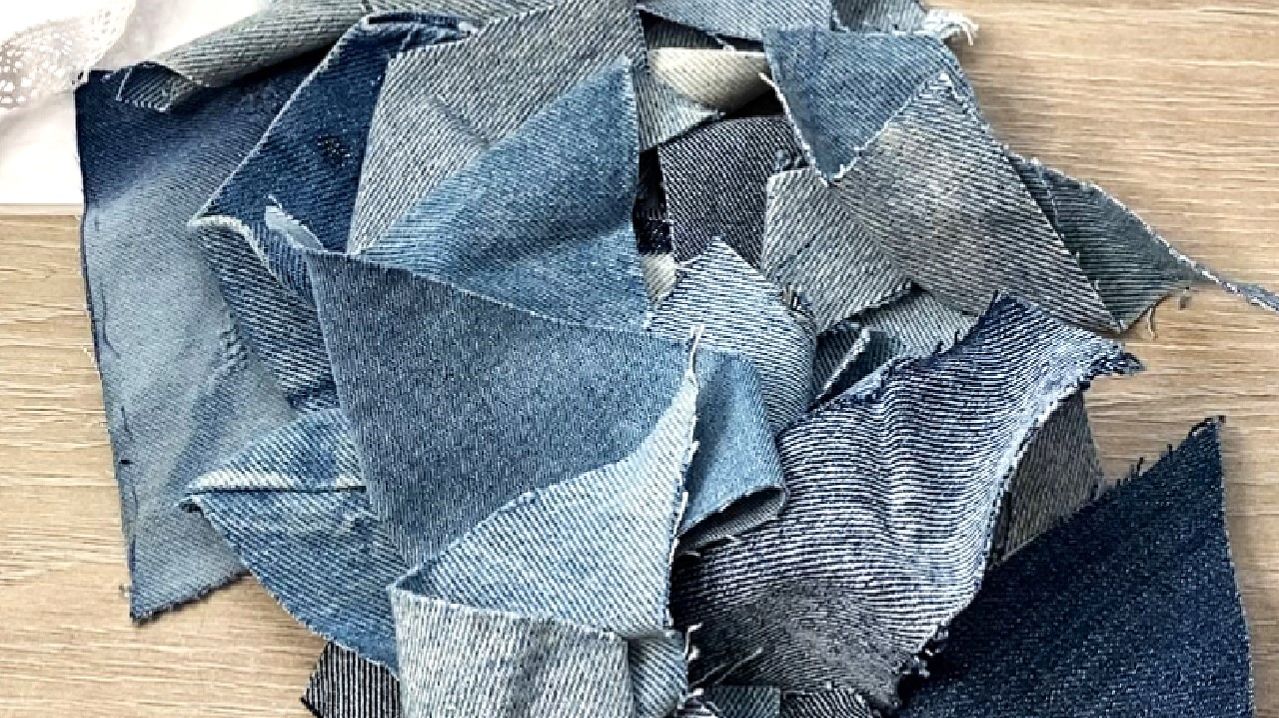 Из джинсового хлама — в лоскутный блок! Классический крейзи-квилт без единого стежка на машинке