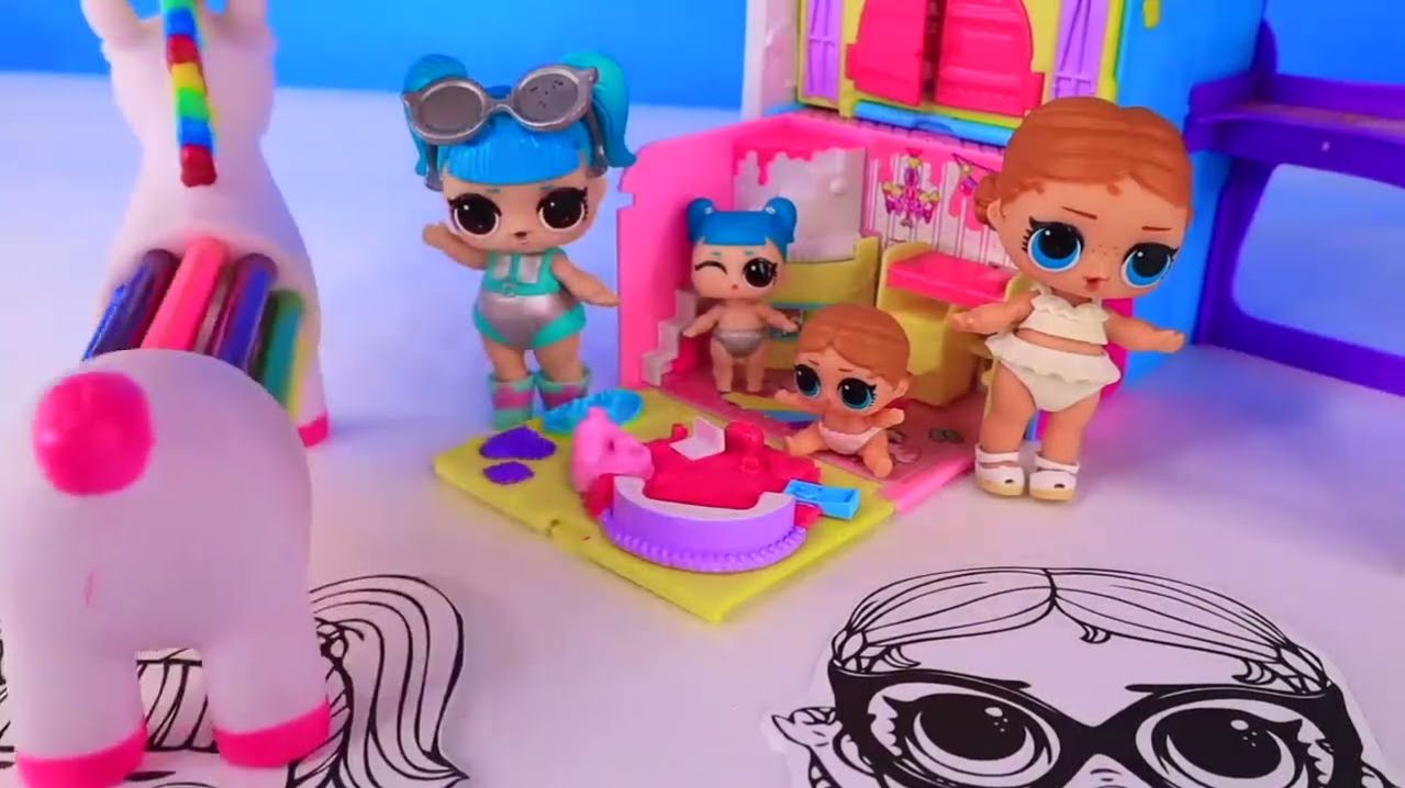 Мультики залипалки для детей про кукол ЛОЛ. Учимся рисованию с волшебным маркером!