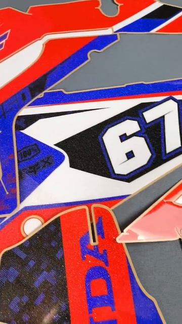 Наклейки с блестками Honda CRF от RMG Graphics