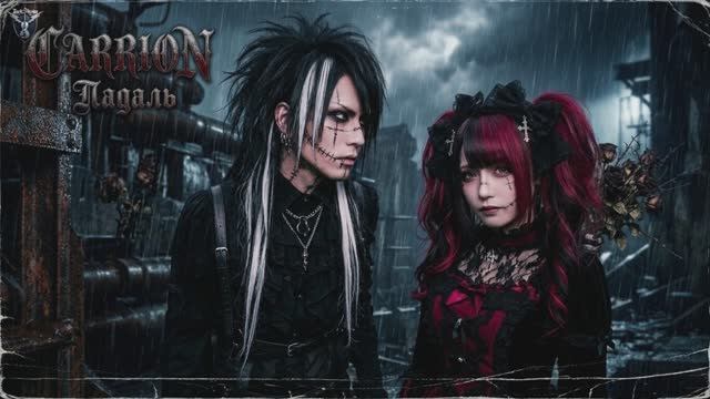 «мой японских трек в стиле (Visual Kei). песня [Падаль] на русский