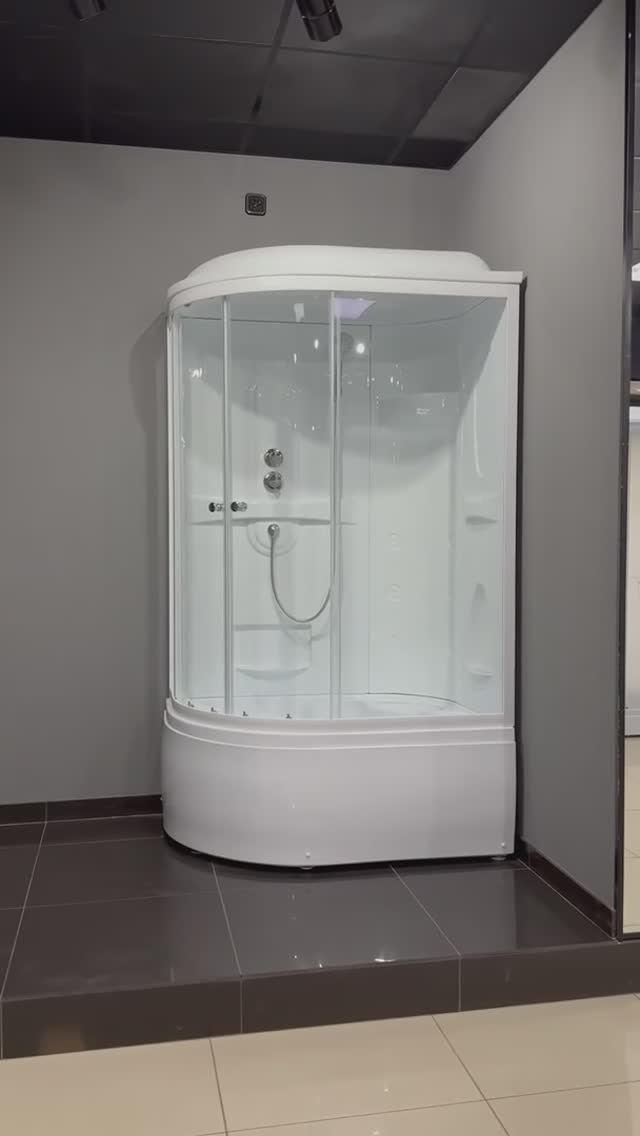 Душевая кабина 120x80x217 см Royal Bath RB8120BK1-T-R прозрачное