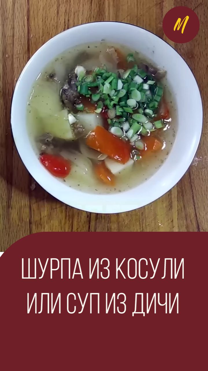 Шурпа из косули или суп из дичи. Мальковский Вадим