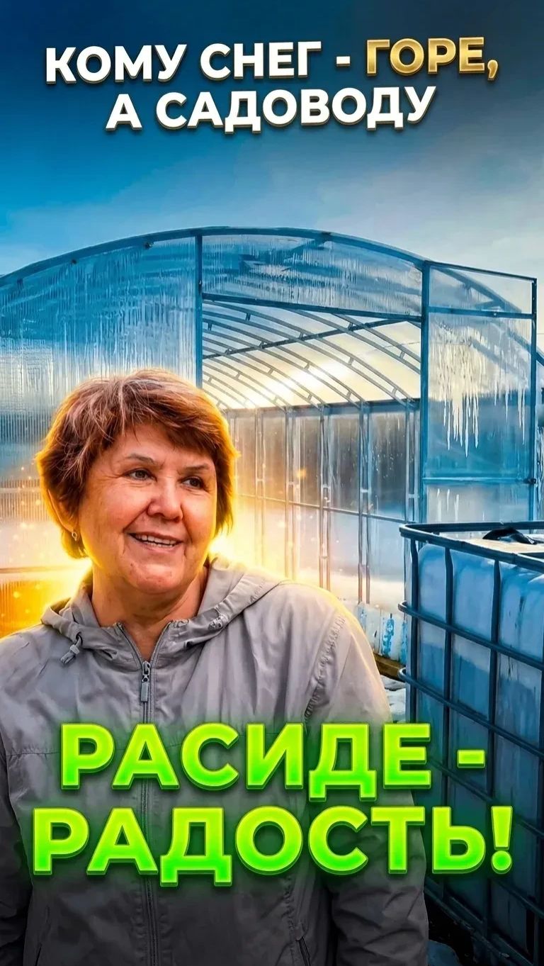 Для чего нужен снег в теплице Тонкий механизм. Смотри!