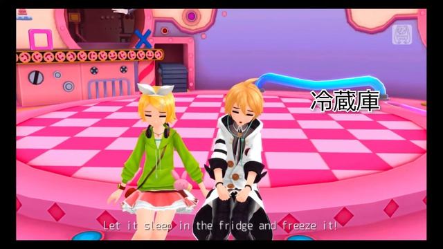 Rin & Len Kagamine -  Frozen Pocky Commercial Перезалив с канала TORA_V4