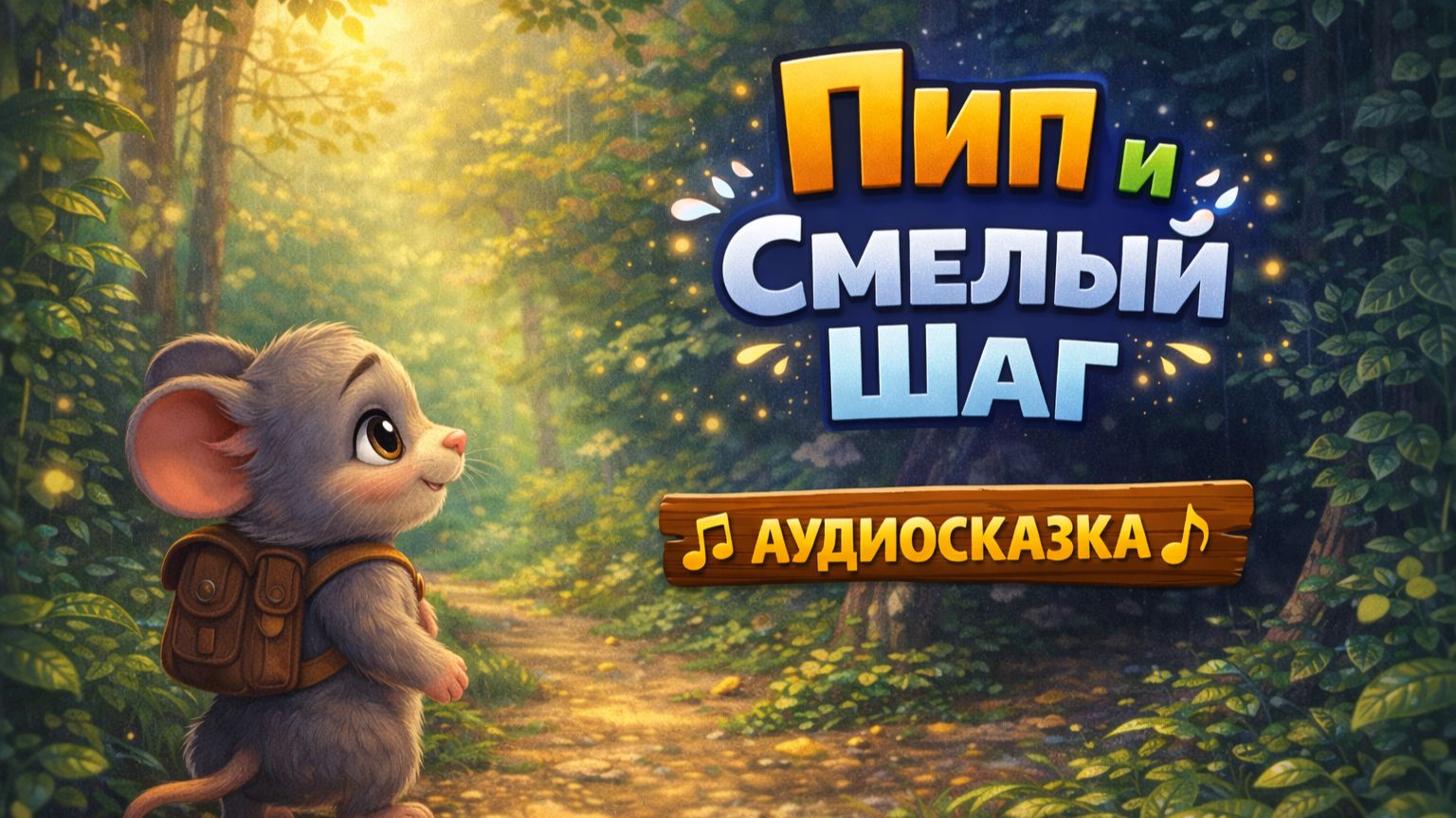 Сказка: Мышонок Пип и смелый шаг. Аудиосказка для детей. Слушать сказку про мышонка для сна. Серия 7