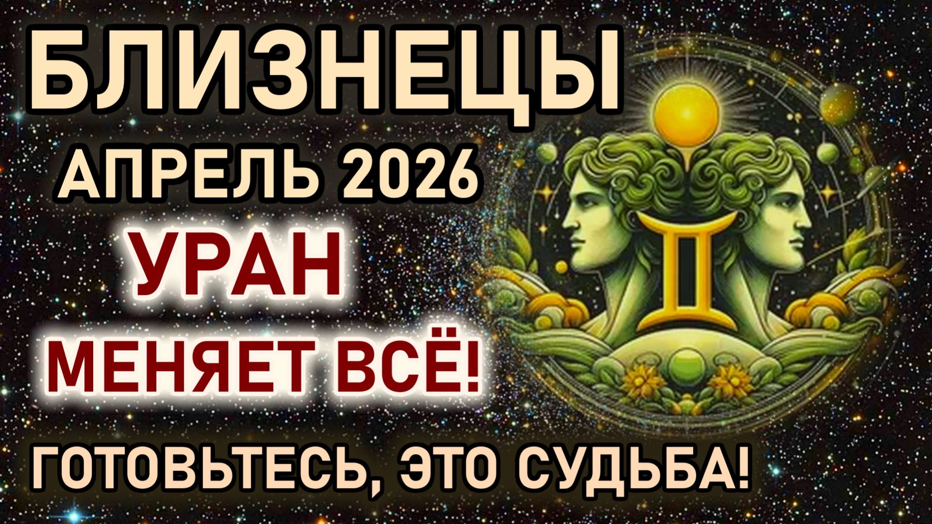 Близнецы. Апрель перемены судьбы. Готовьтесь, Уран меняет все. Гороскоп апрель 2026 Близнецы