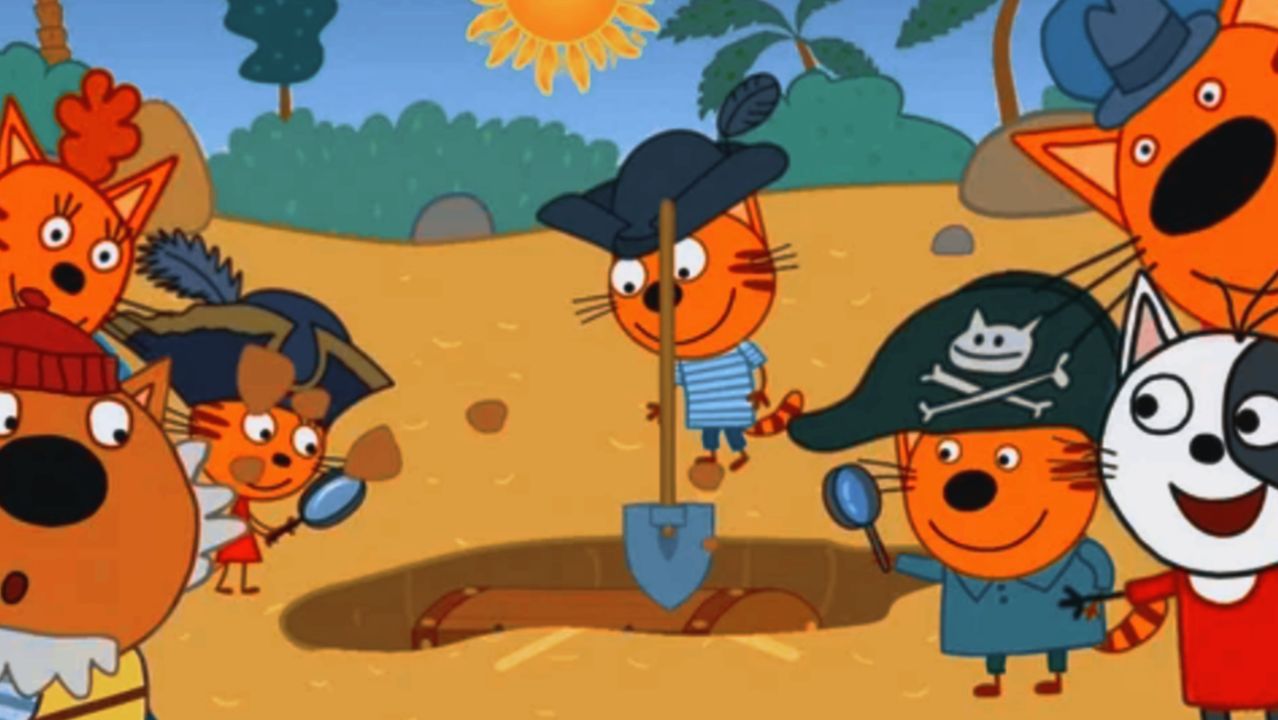 Три Кота | Три Кота и Тайна Пиратских Кладов | Мультфильм для Детей Три Кота Смотреть