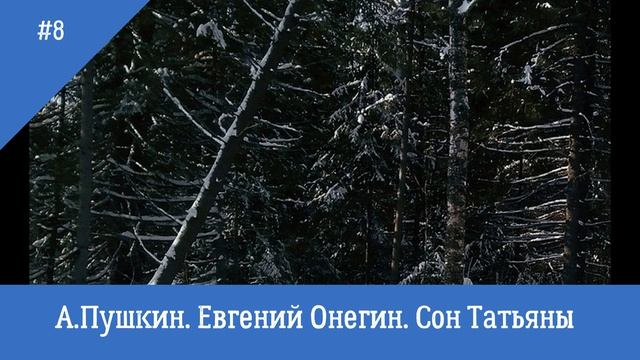А. Пушкин. Сон Татьяны.  Отрывок из романа "Евгений Онегин"