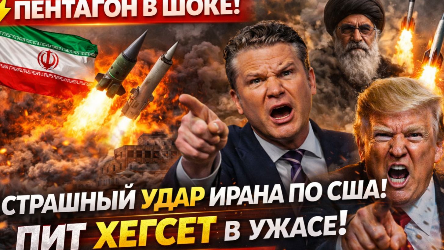 ⚡ПЕНТАГОН В ШОКЕ! СТРАШНЫЙ УДАР ИРАНА ПО США! ПИТ ХЕГСЕТ В УЖАСЕ! ЧТО ПРОИСХОДИТ