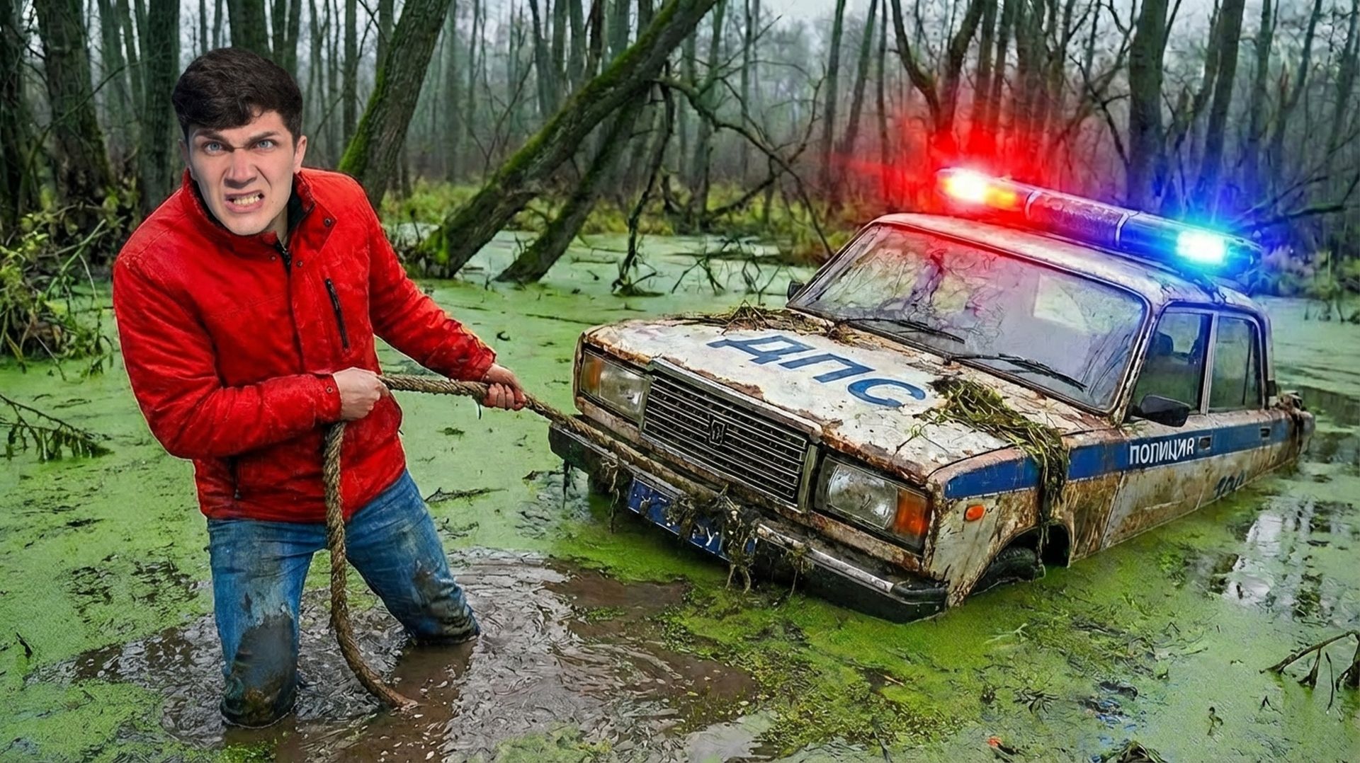 Нашли ПОЛИЦЕЙСКИЙ АВТОМОБИЛЬ в БОЛОТЕ! Он стоял там 30 ЛЕТ!