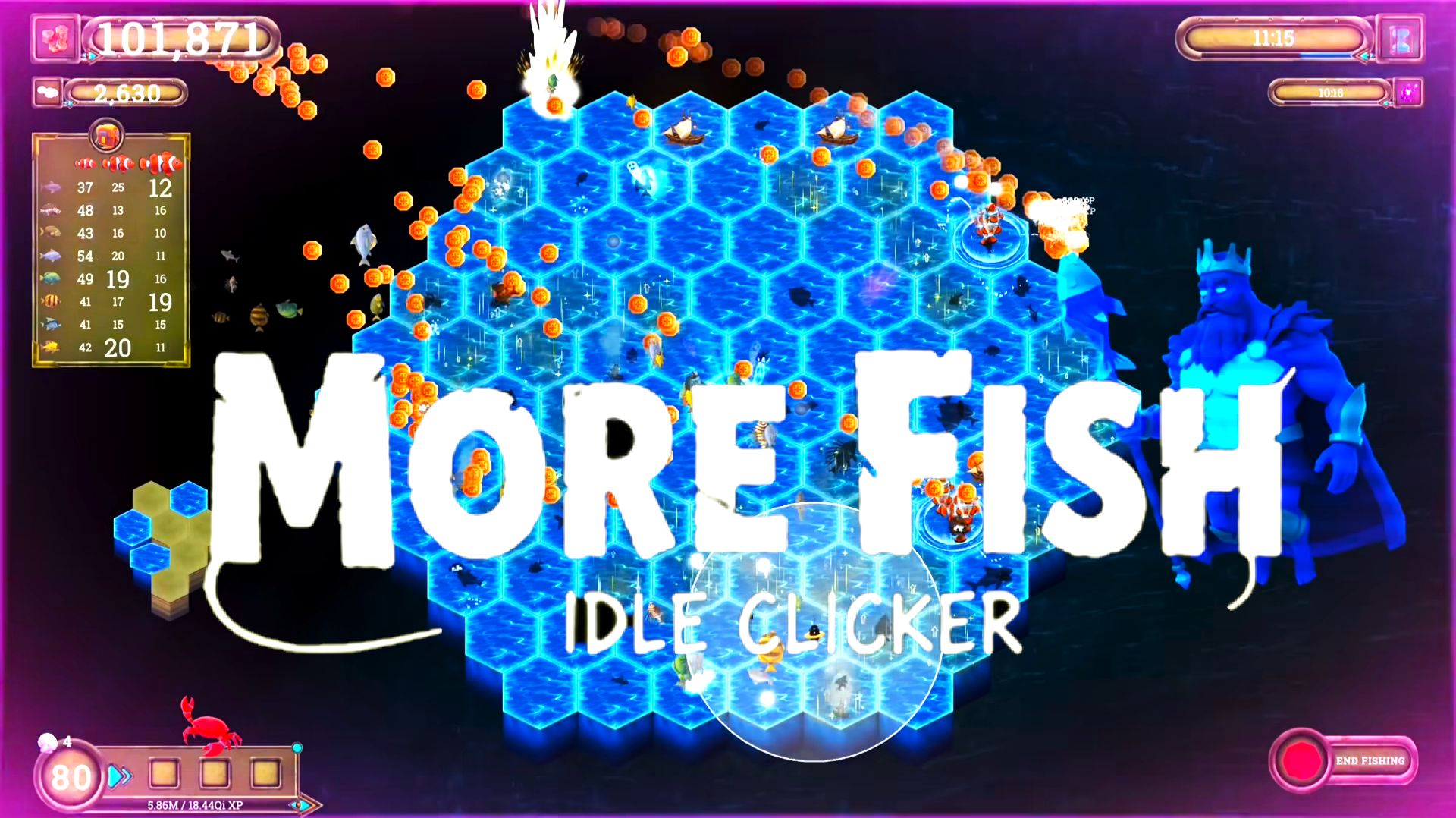 ЗАМЕЧАТЕЛЬНАЯ РЫБАЛКА - КЛИКЕР More fish - Idle Clicker