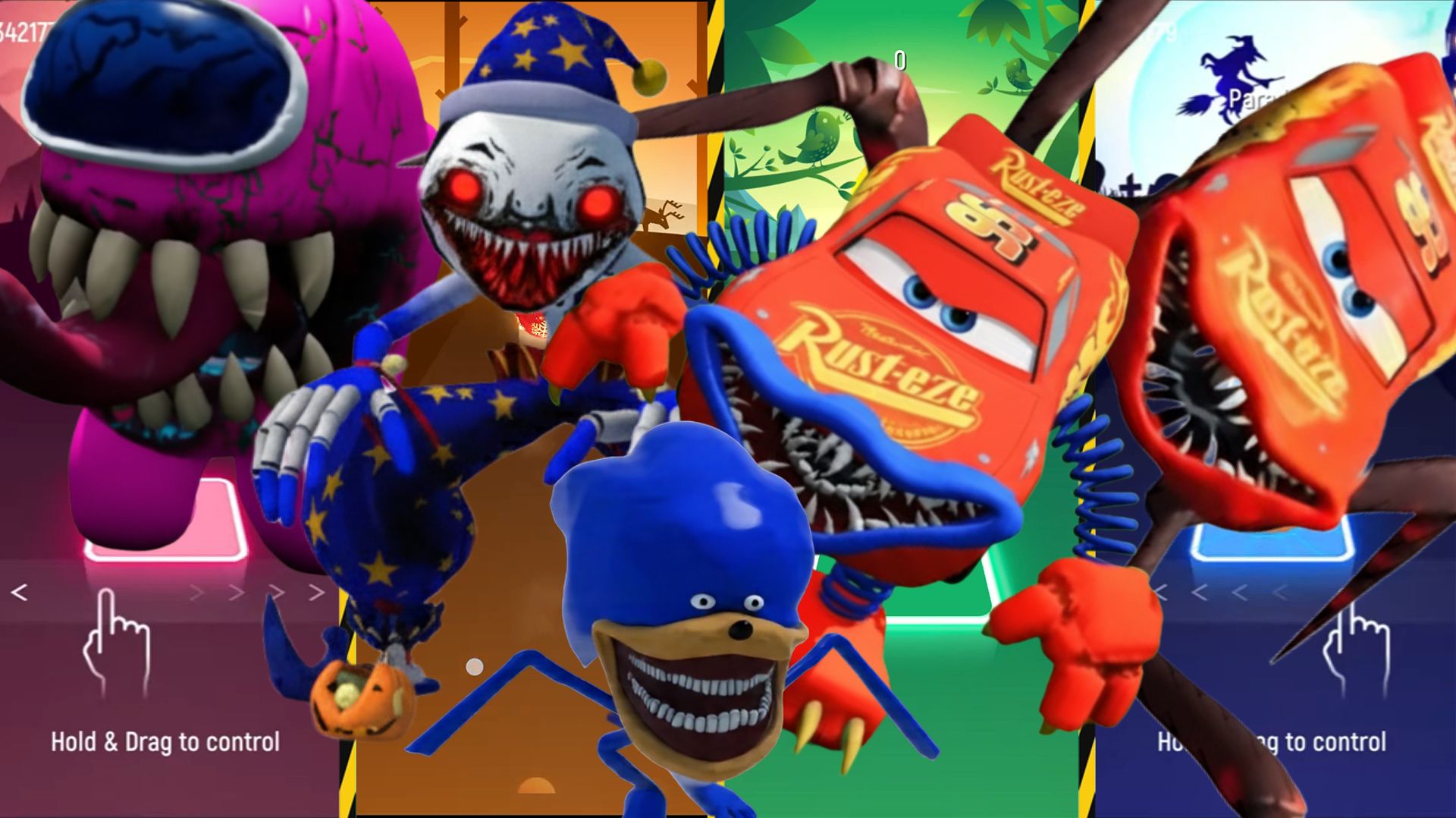 МОНСТРЫ: МАККУИН-ПОЖИРАТЕЛЬ vs ЗУБАСТЫЙ АМОНГ АС vs ШИНСОНИК vs МАККУИН-ХАГГИ ВАГГИ Ep.100