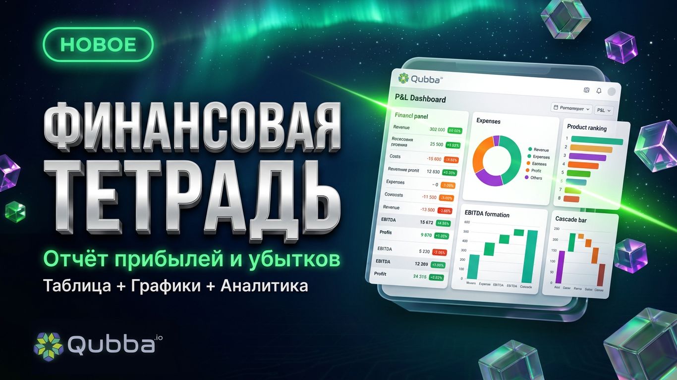 Финансовая тетрадь Qubba — ваш личный финансовый директор на Wildberries