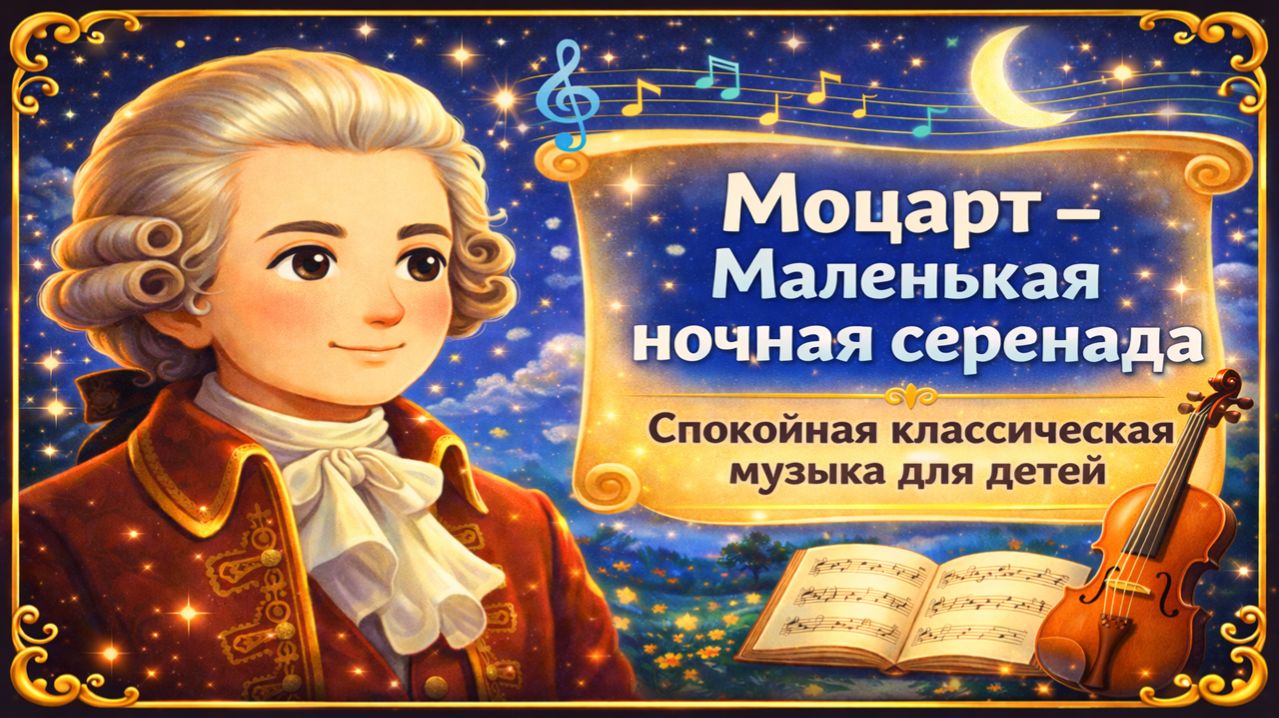 Моцарт - Маленькая ночная серенада (Серенада № 13) 🎻 Классическая музыка для детей - Слушать онлайн