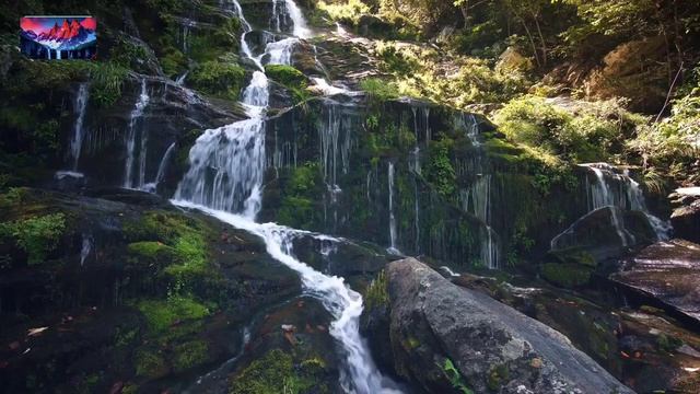 Затерянные водопады мира в 4K 🌊 Погружение в дикую природу и звук воды