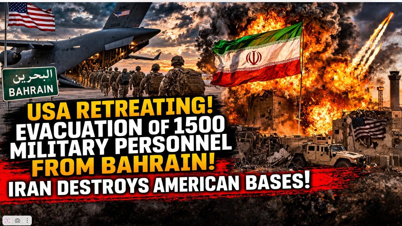 ⚡ USA RETREATING! EVACUATION OF 1500 MILITARY PERSONNEL FROM BAHRAIN! IRAN DESTROYS AMERICAN BASES!