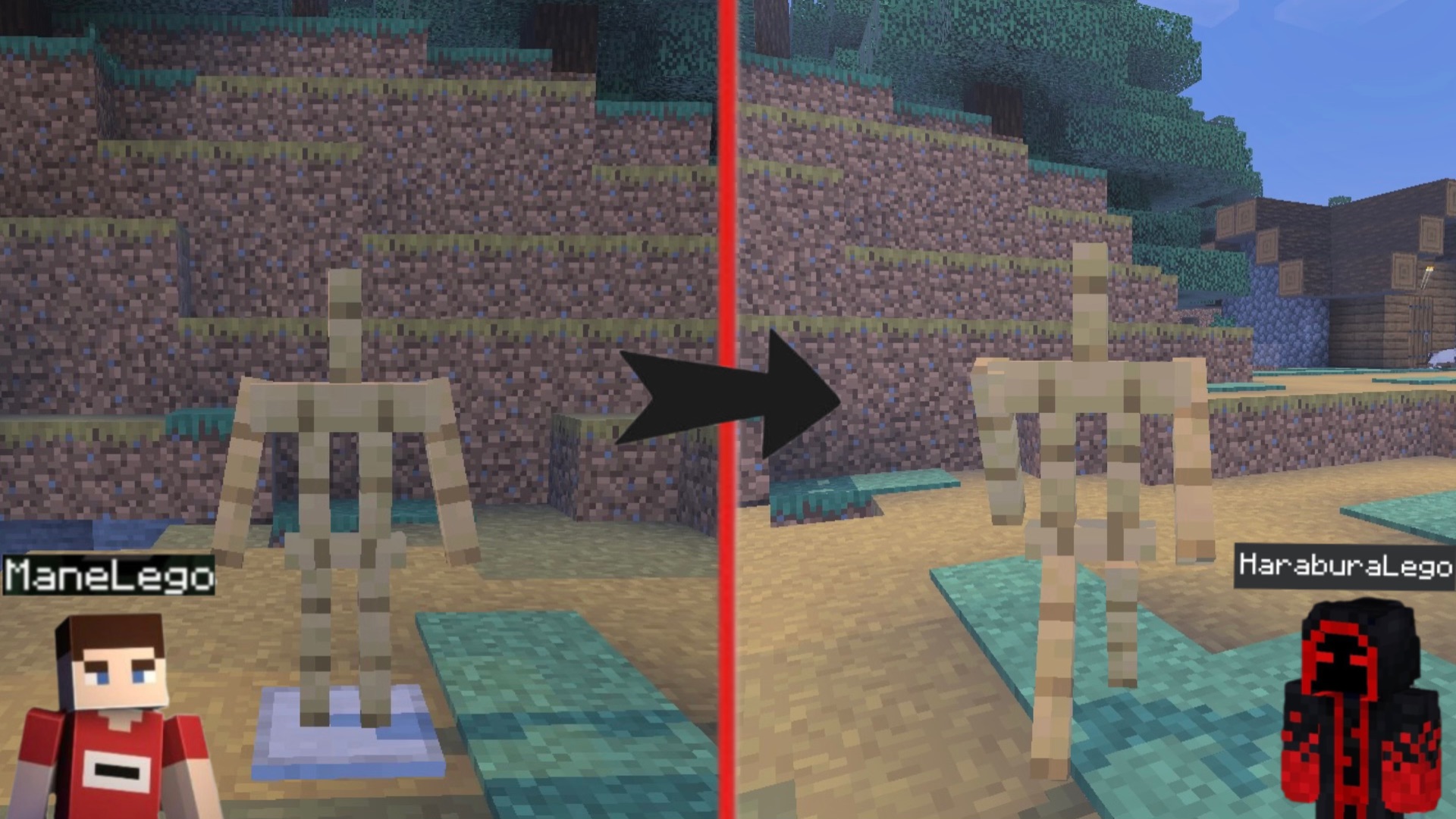 Мы с Harabura Lego оживили стойку для брони в Майнкрафте | ManeLego minecraft