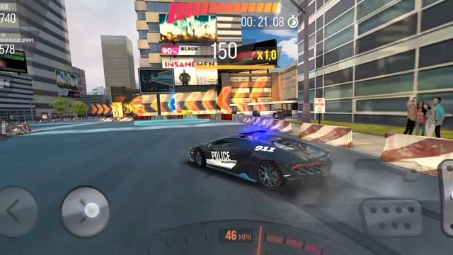 захват флага на Полицейском Lamborghini Centenario в drift max pro