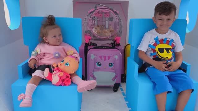 Ева и медведь смешные приключение для детей