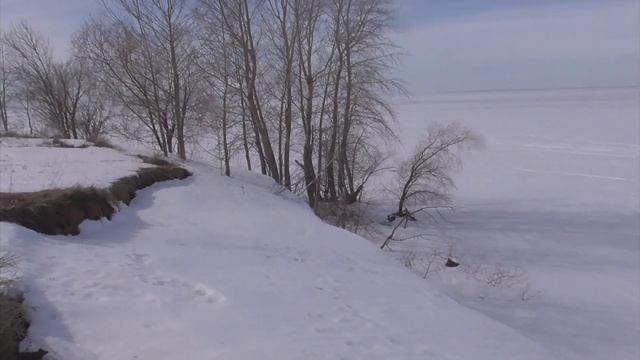 Мой фильм  Конец марта, 2026 год. Залив, село Кременки, Старомайнский район.