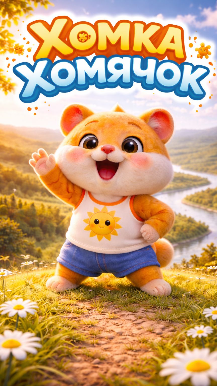 Хомка Хомячок - Мульт Песенка Физкультминутка для малышей!