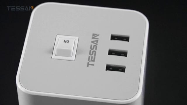 Многофункциональный удлинитель  Tessan 8-контактная розетка