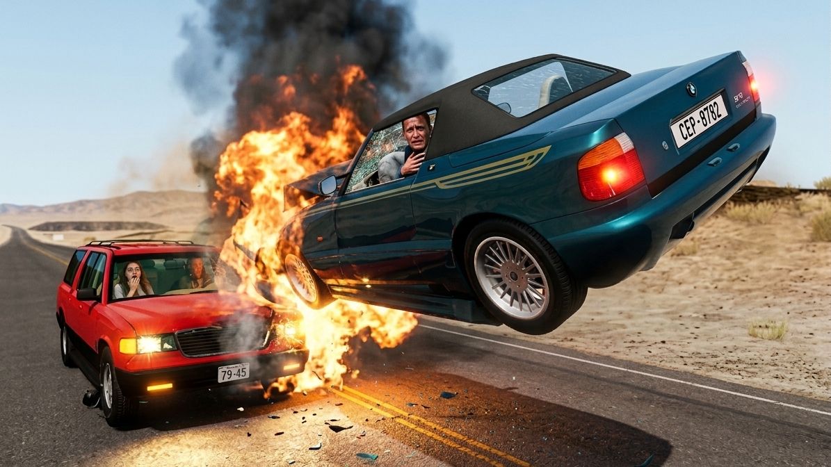 BeamNG Drive - Аварии на высокой скорости