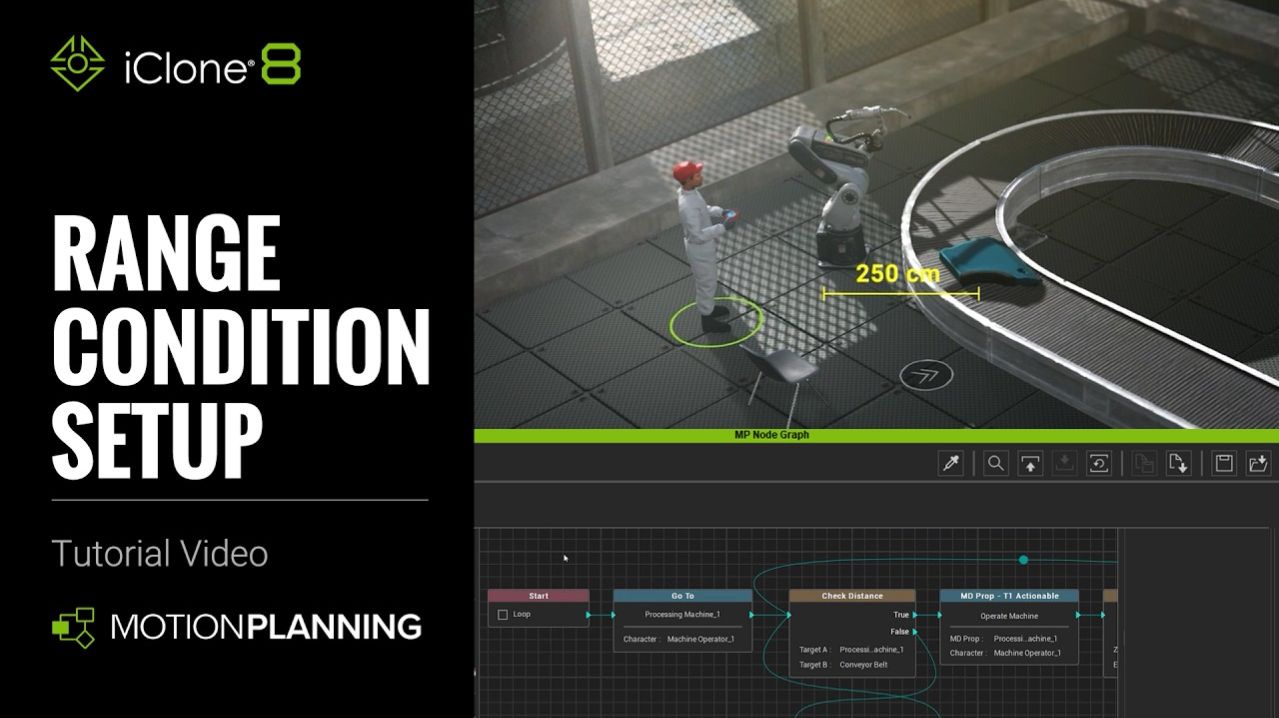 Настройка условий диапазона в Motion Planning — Продвинутый курс iClone 8