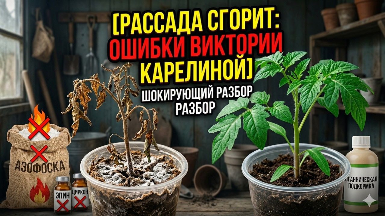 Почему рецепт Виктории Карелиной убивает рассаду вся правда о шокирующей подкормке с Алтая