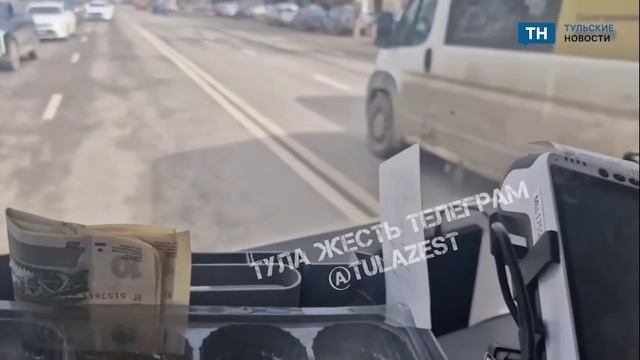 На проспекте Ленина в Туле три автобуса попали в ДТП