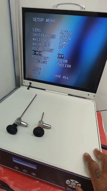 Портативный эндоскопический блок с камерой, встроенным источником света и камерой