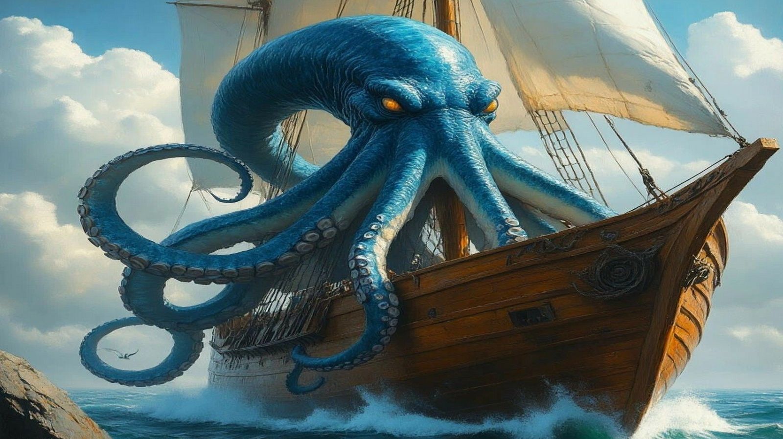 Огромный кракен. King's Bounty. Легенда о Рыцаре #8