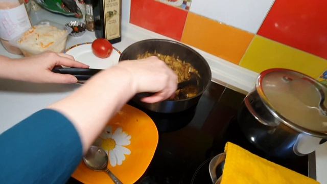 Постные щи и гречка с тофу и грибами сытно и вкусно в пост и не только