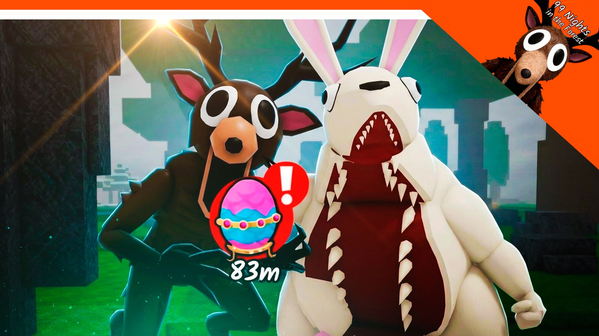 🐰🔥 НОВЫЙ МЕГА БОСС СТРАШНЫЙ КРОЛИК! 99 НОЧЕЙ В ЛЕСУ ОБНОВЛЕНИЕ ГАЙД 🔥 99 NIGHTS IN THE FOREST