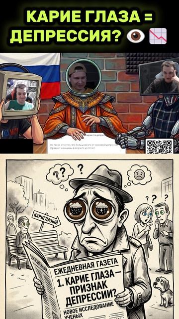 Карие глаза — признак депрессии?