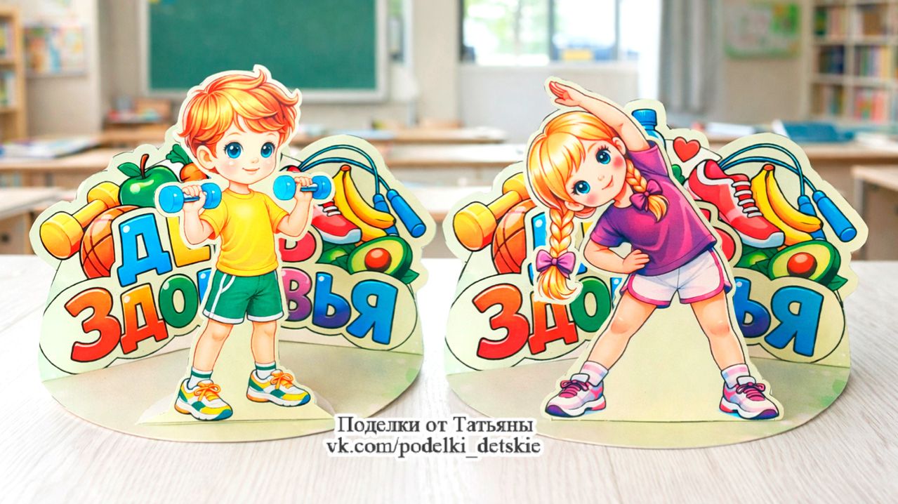 Поделка ко Всемирному дню здоровья (7 апреля) в детском саду или школе