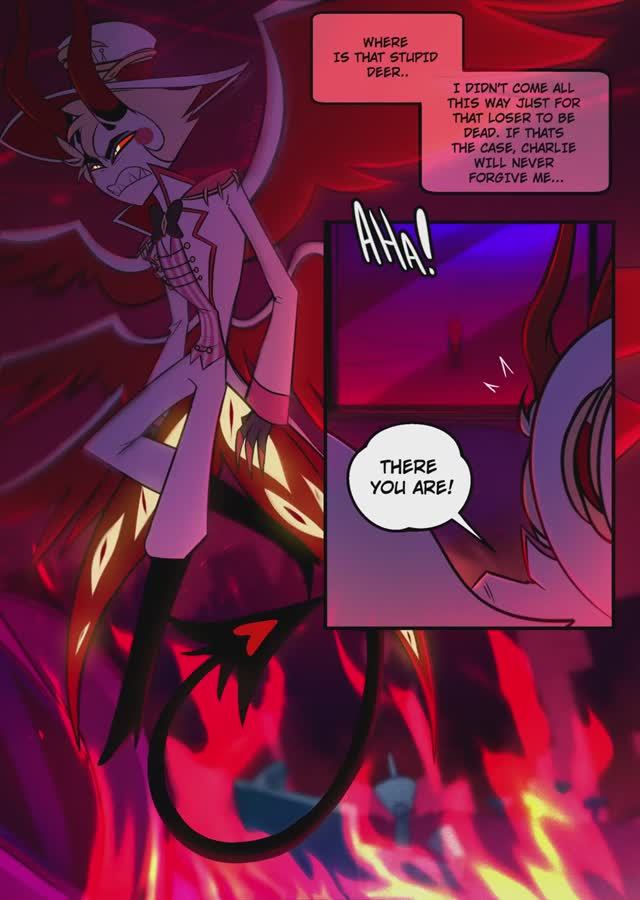 Люцифер и Аластор комикс Отель хазбин