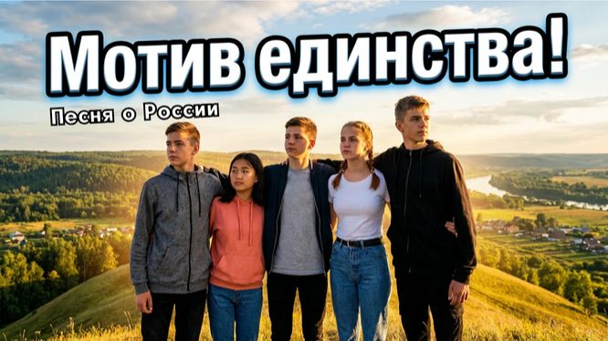 "Мотив единства!"- Песня о дружбе народов России для детского хора: патриотический гимн единства