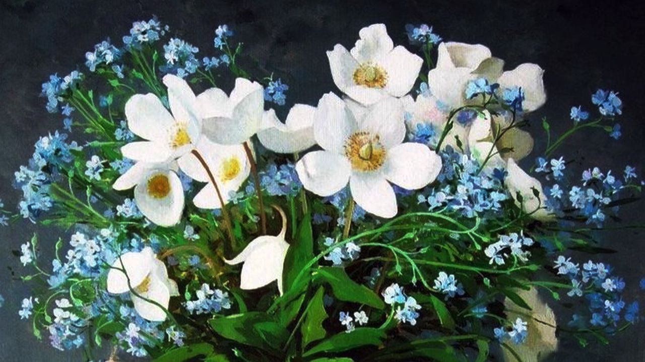 Цветочные натюрморты художника Сергея Хамальяна