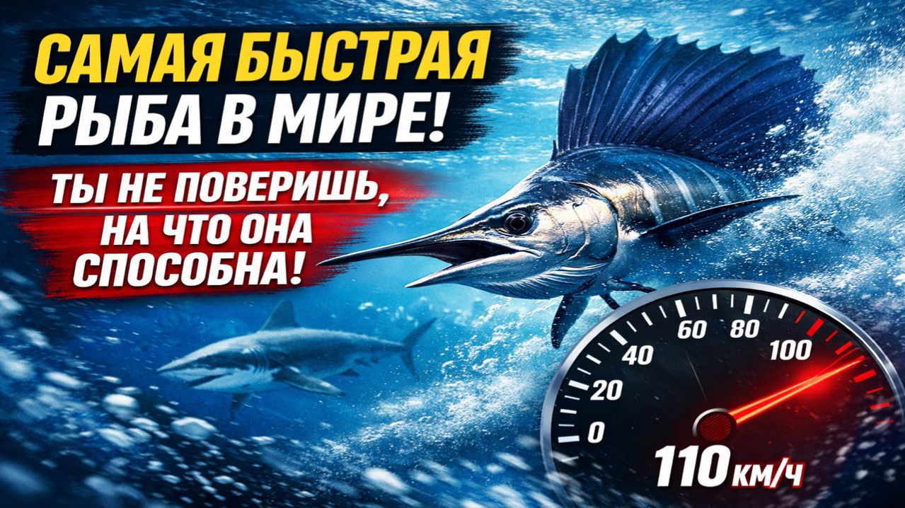 Морская ракета: самая быстрая рыба океана!