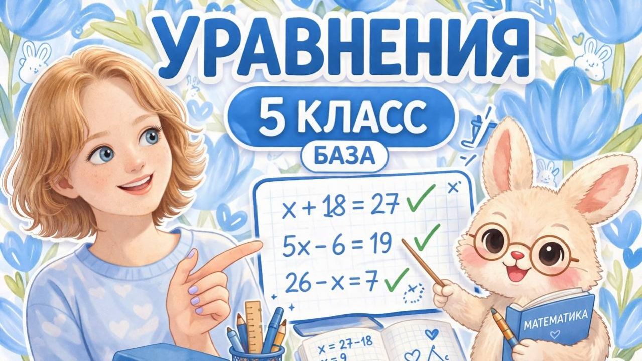 Научись решать уравнения за 15 минут 🔥 5 класс + конспект