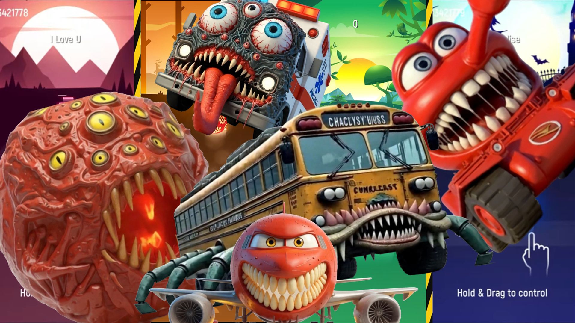 АВТОБУС-ПОЖИРАТЕЛЬ, ЗОМБИ-СКОРАЯ ПОМОЩЬ, МАККУИН-ТАНК, МАККУИН-САМОЛЁТ-ПОЖИРАТЕЛЬ Ep. 104