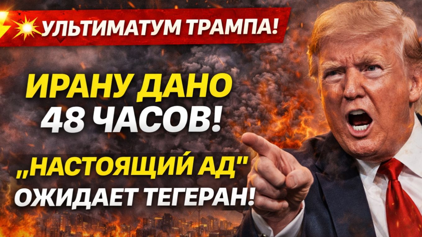💥⚡ УЛЬТИМАТУМ ТРАМПА! ИРАНУ ДАНО 48 ЧАСОВ! НАСТОЯЩИЙ АД ОЖИДАЕТ ТЕГЕРАН!