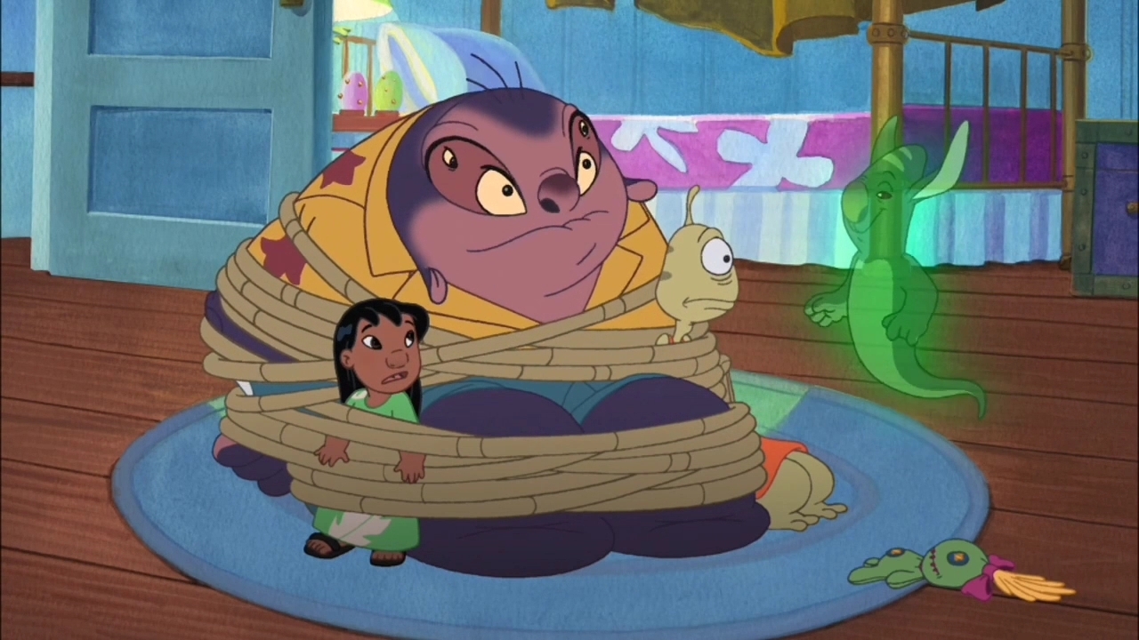 №375 - вселяется в предметы. Имя - Фантасмо. Лило и Стич 1 сезон 2 серия