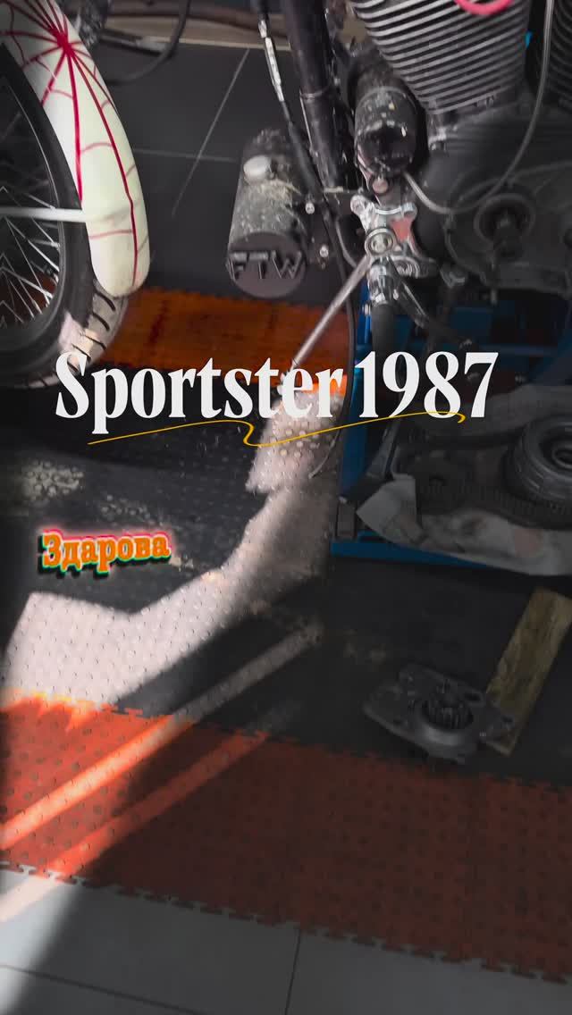 Sportster 1987 паук в работе)