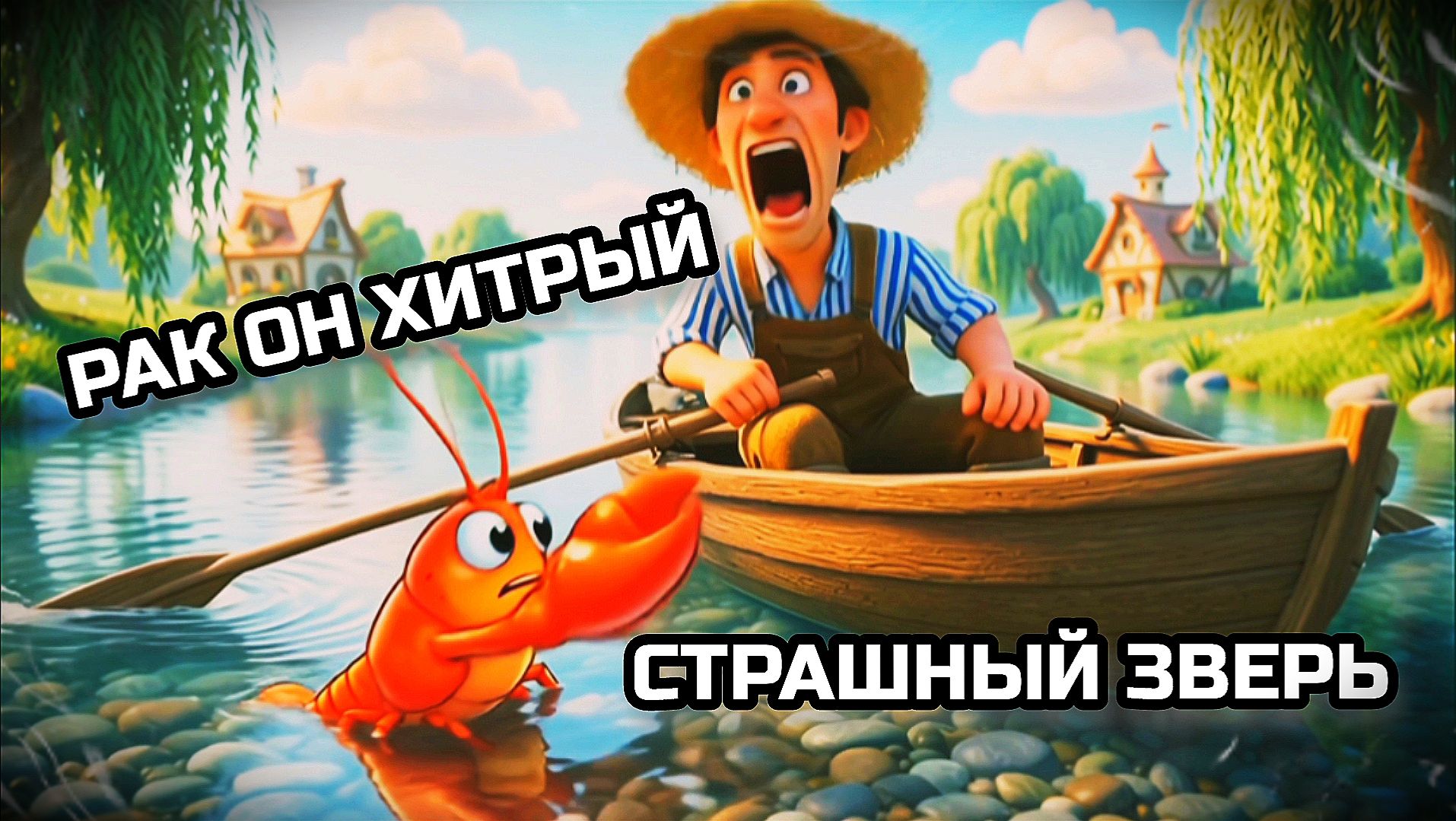 РАК, ОН ХИТРЫЙ - ХИЩНЫЙ ЗВЕРЬ. Весёлая песенка.